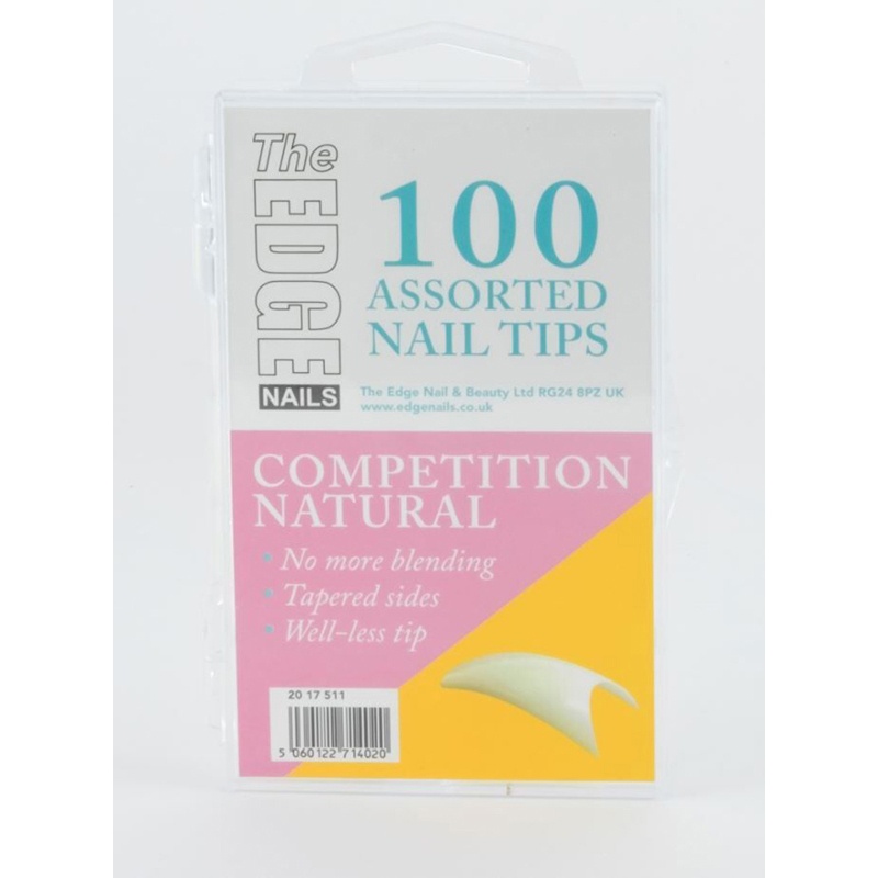 The Edge WELL LESS Competition Tips Natural 100 Asstd - Pro Salon Products